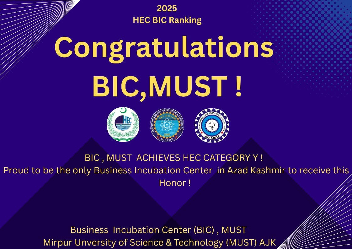 BIC MUST Achieves ‘Y’ Category in HEC BIC Scorecard 2024 – Ranked 1st ...